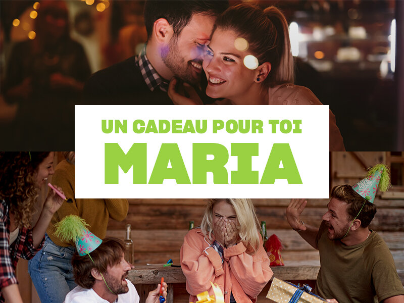Coffret cadeau personnalisé pour Maria - Idée cadeau - Bongo