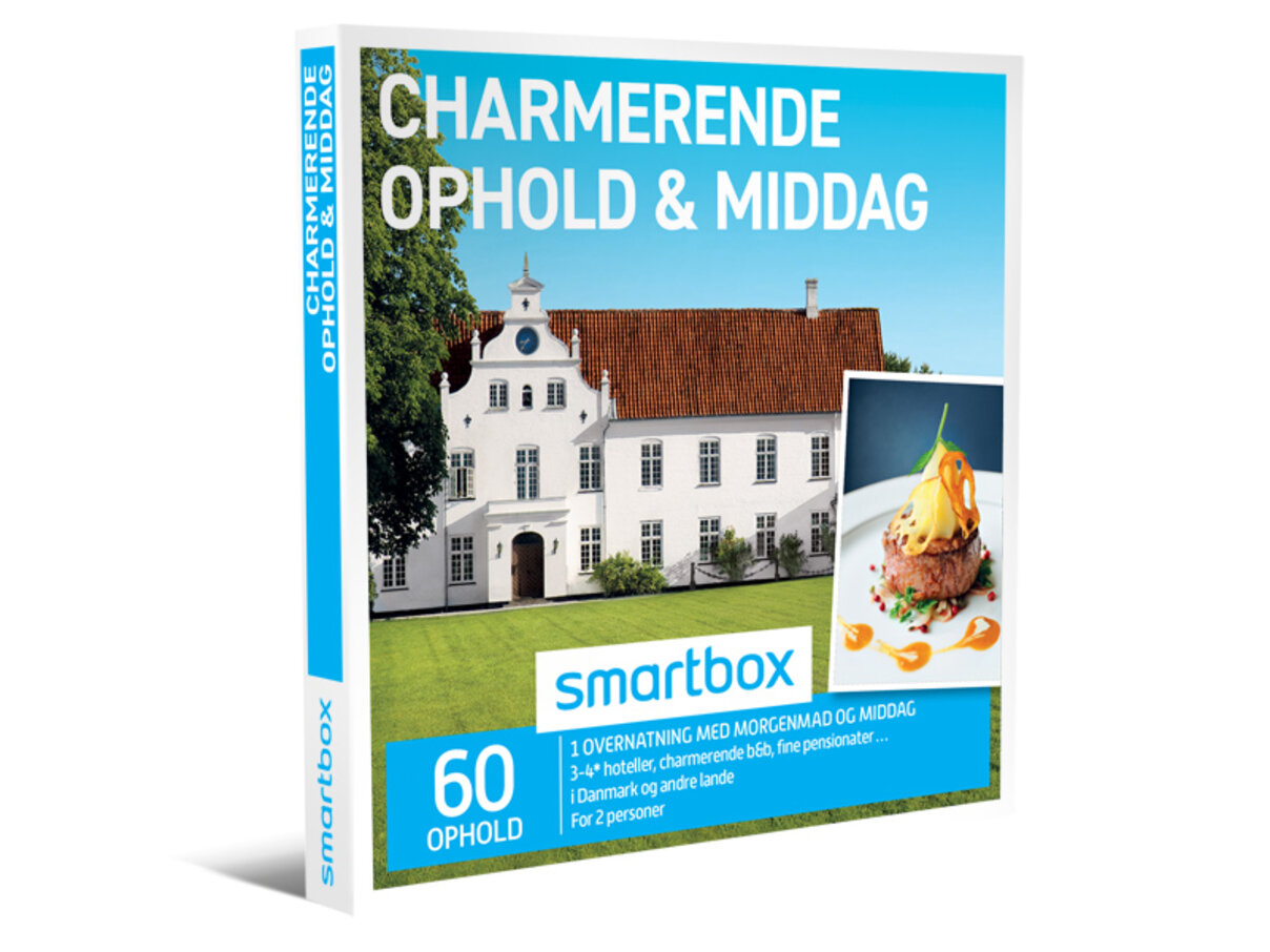 Oplevelsesgave Hotel & kroophold med middag - Smartbox