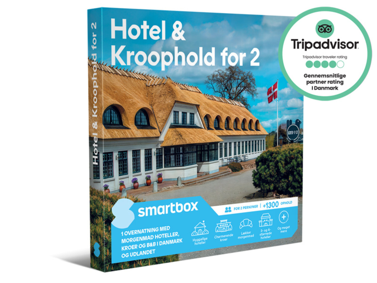 Oplevelsesgave Hotel & kroophold med middag - Smartbox
