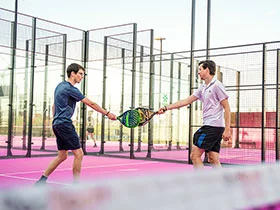 Avondsessie padel voor 4 bij The Box Padel in Antwerpen (1u) - Bongo