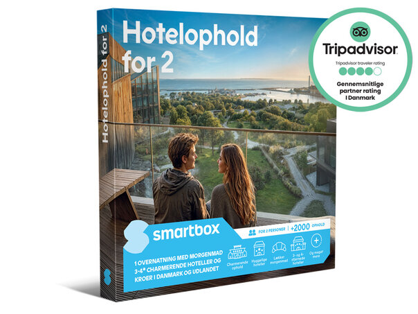Oplevelsesgave Hotel & kroophold med middag - Smartbox